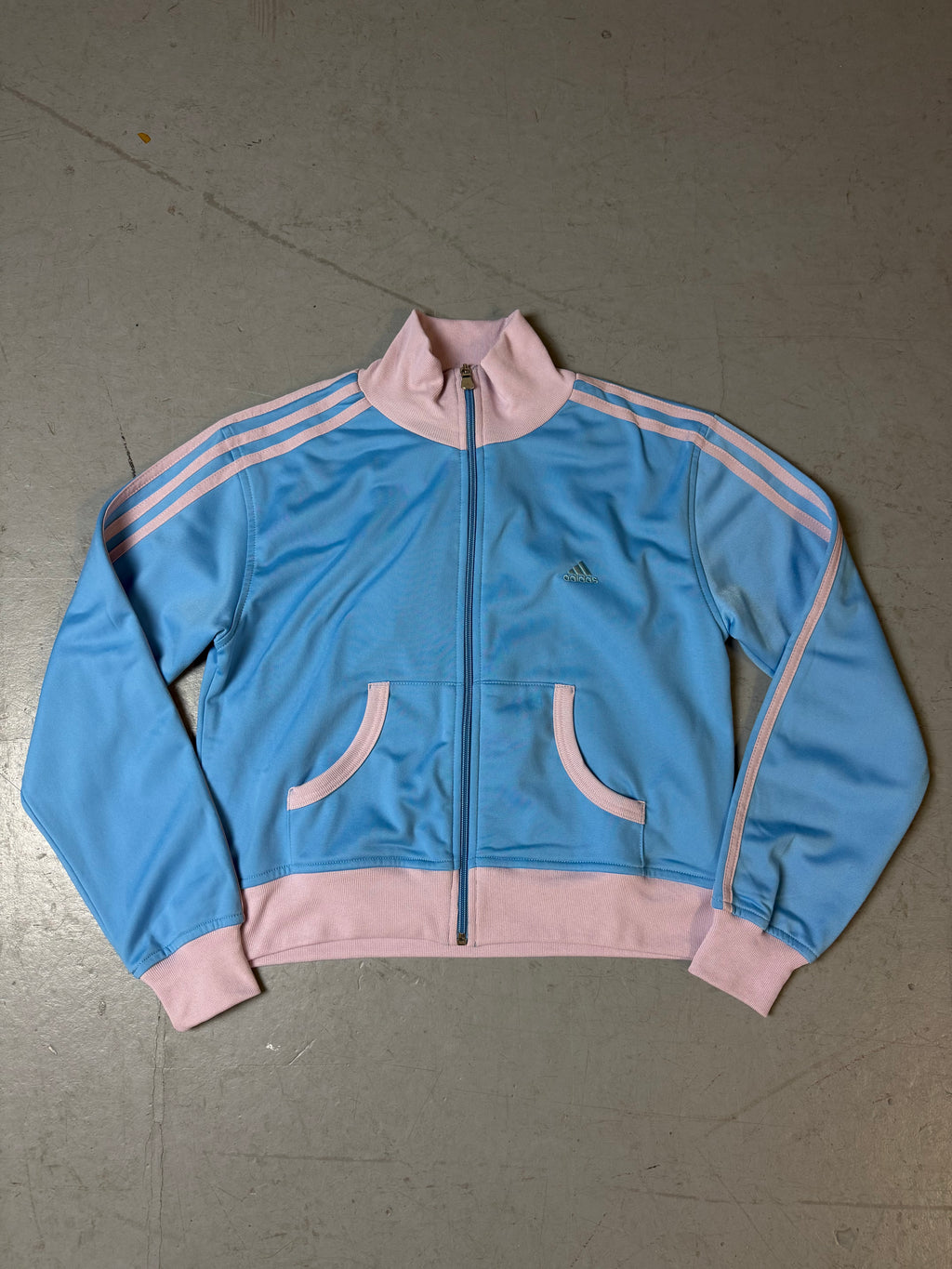 Vintage Adidas Baby Blue Track Set S/M | stillthrifting – Still Thrifting